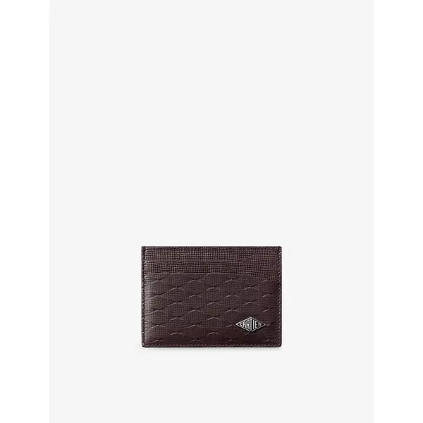 CARTIER Losange Leather Card Holder - Ebony
