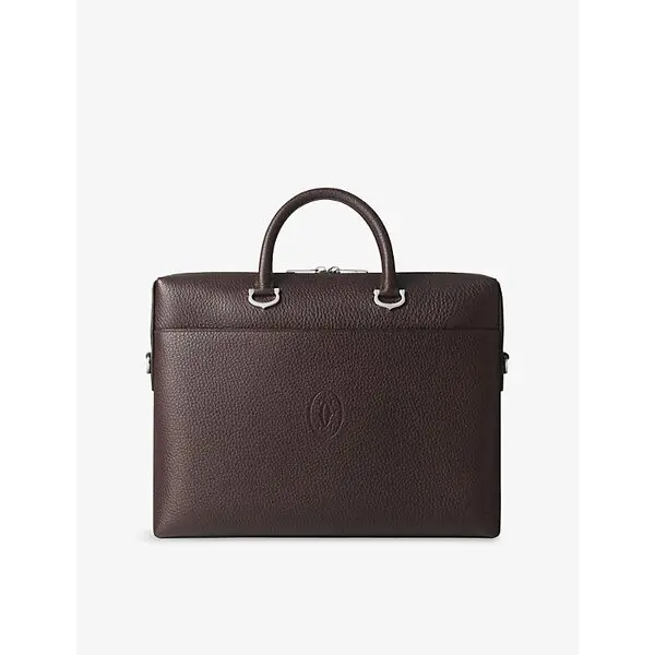 CARTIER Must De Leather Briefcase - Brown