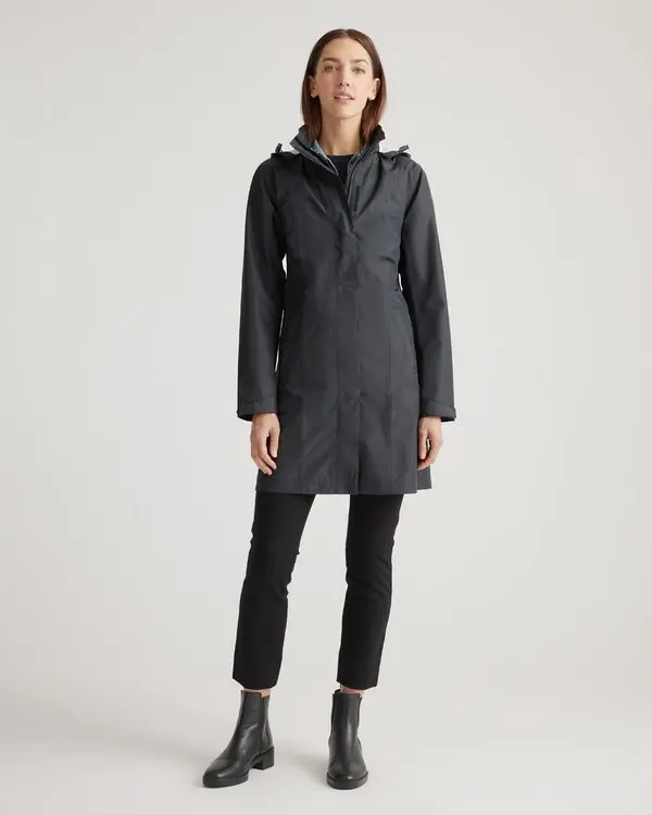 Quince Weather Proof Long Rain Shell Jacket