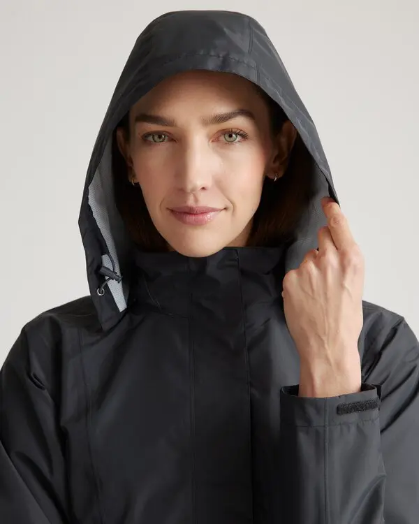 Quince Weather Proof Long Rain Shell Jacket