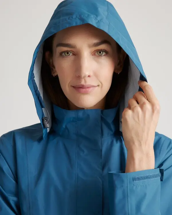 Quince Weather Proof Long Rain Shell Jacket
