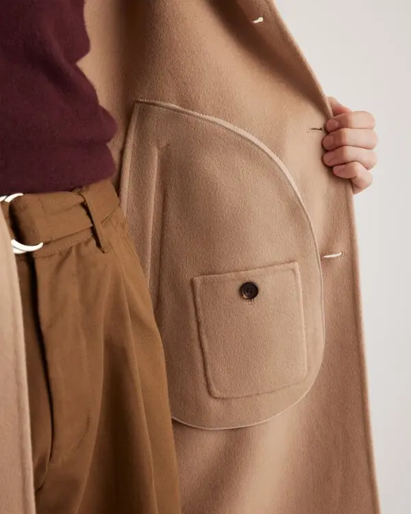 Quince 100% Mongolian Cashmere Double-faced Overcoat - Camel