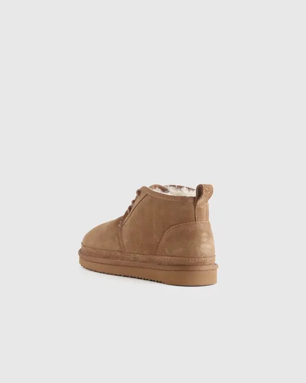 Quince Australian Shearling Chukka Bootie - Pecan