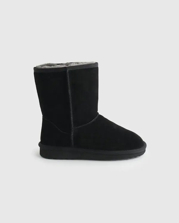 Quince Australian Shearling Mid-calf Boots - True Black