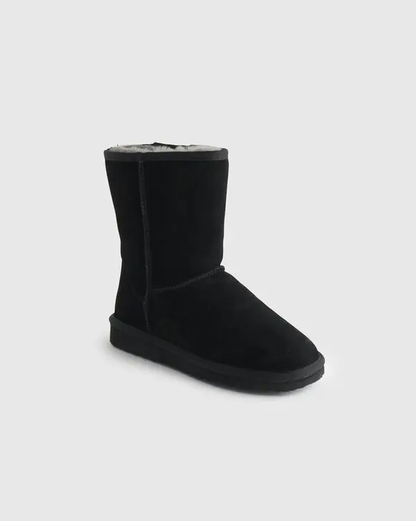 Quince Australian Shearling Mid-calf Boots - True Black