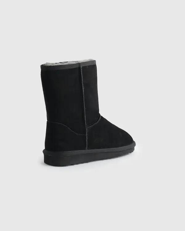 Quince Australian Shearling Mid-calf Boots - True Black