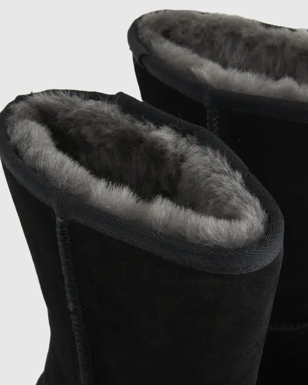 Quince Australian Shearling Mid-calf Boots - True Black