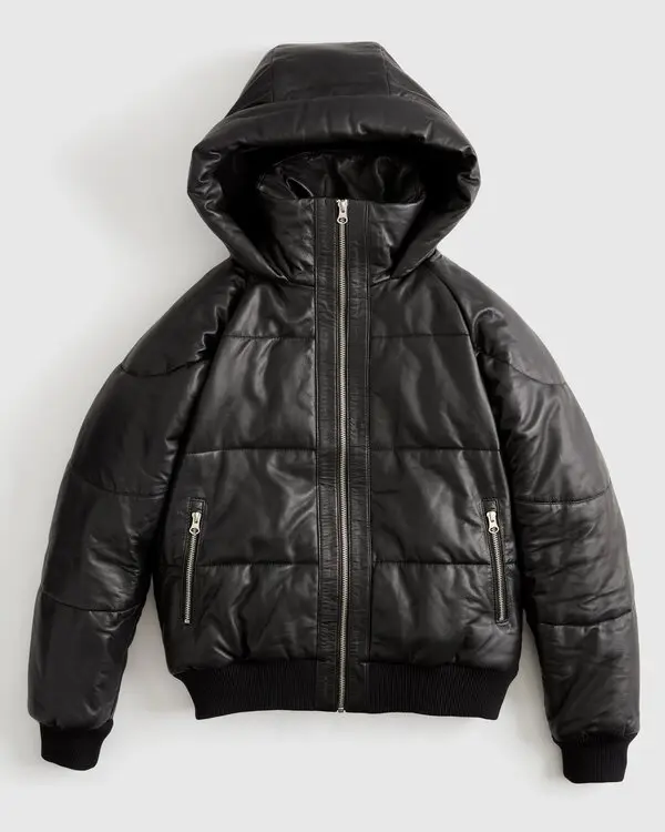 Quince Puffer Jacket With Faux Fur Lined Hood