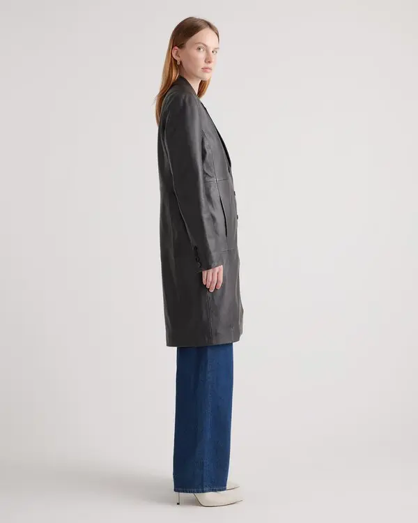 Quince Leather Trench Coat