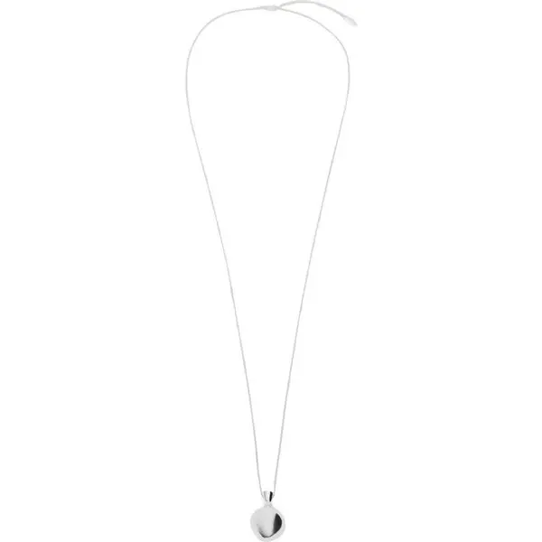 Mango Sphere Pendant Necklace - Silver