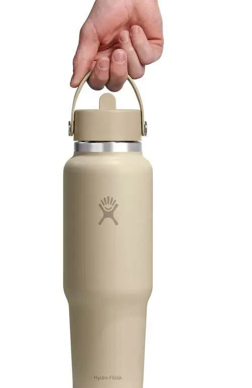 HYDRO FLASK 40-ounce Wide Mouth With Flex Straw Cap - Oat