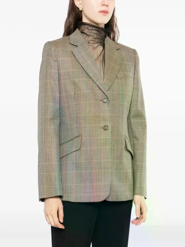 Alexander McQueen Country Check Single-breasted Blazer