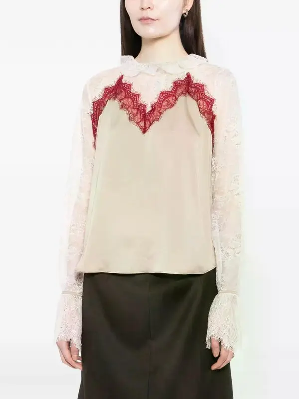 YCH Lace-detail Top