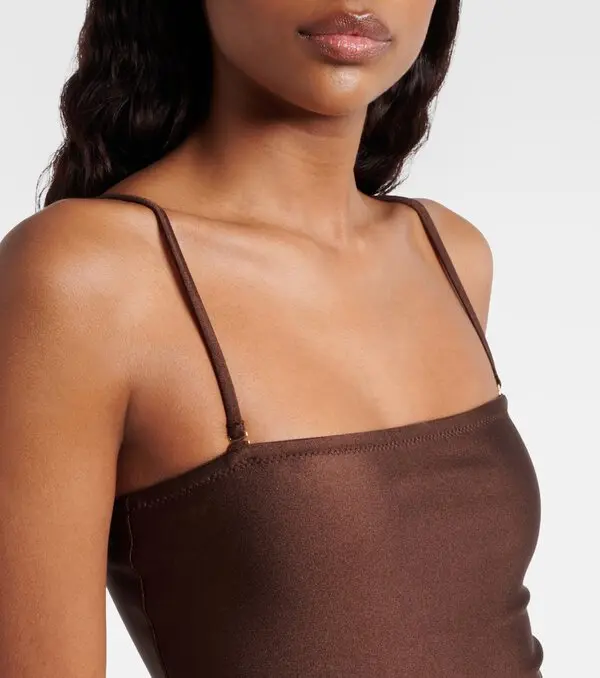 SAME Beaded Swimsuit - Brown