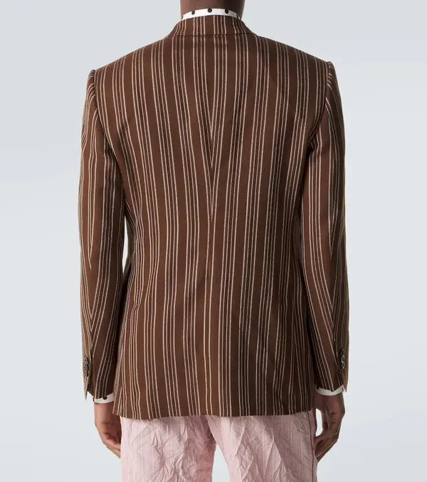 Dolce & Gabbana Striped Blazer - Brown