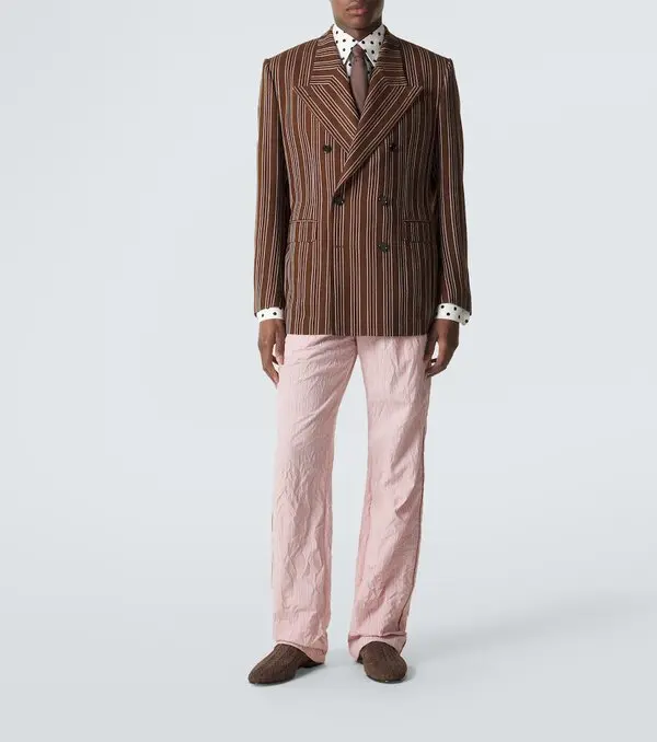 Dolce & Gabbana Striped Blazer - Brown
