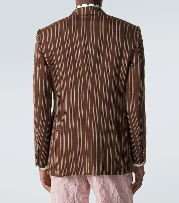 Dolce & Gabbana Striped Blazer - Brown
