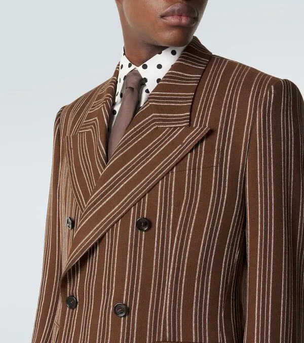 Dolce & Gabbana Striped Blazer - Brown