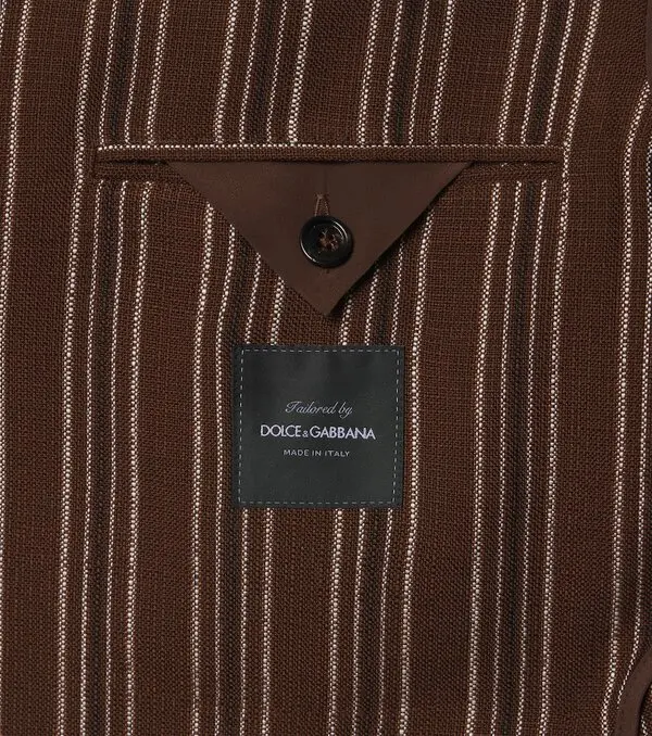 Dolce & Gabbana Striped Blazer - Brown