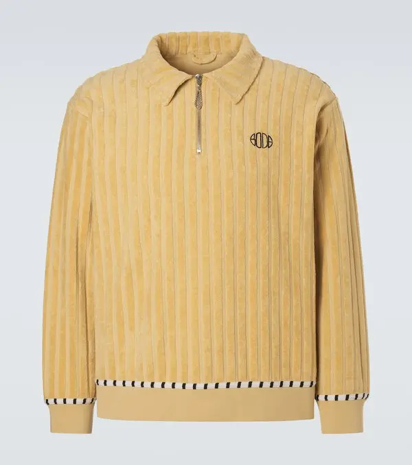 BODE Croquet Ground Cotton Terry Sweater