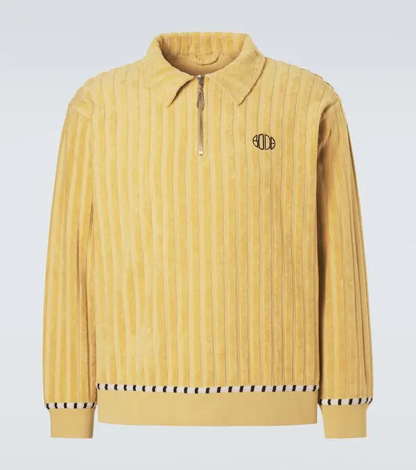 BODE Croquet Ground Cotton Terry Sweater