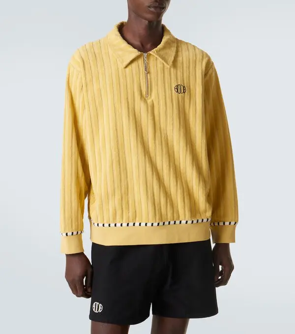 BODE Croquet Ground Cotton Terry Sweater