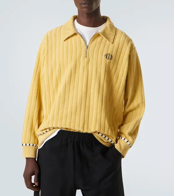 BODE Croquet Ground Cotton Terry Sweater