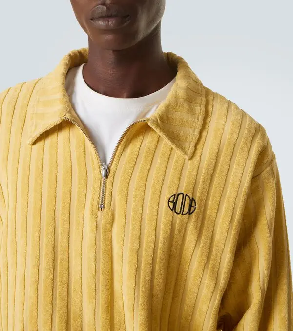BODE Croquet Ground Cotton Terry Sweater