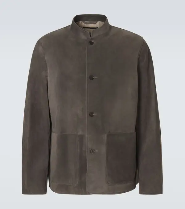 Dunhill Suede Jacket - Grey