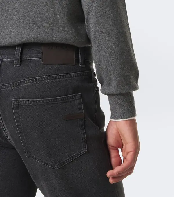Zegna Roccia Slim Jeans - Grey