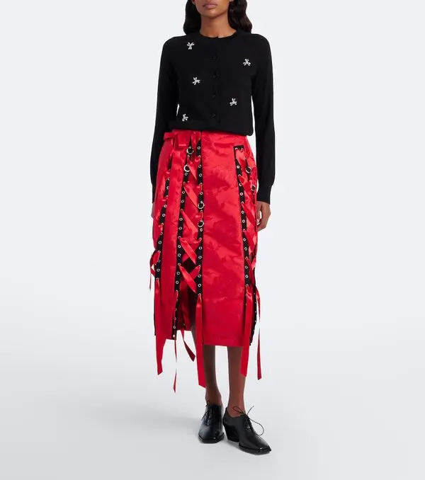 Simone Rocha Embellished Cardigan - Black
