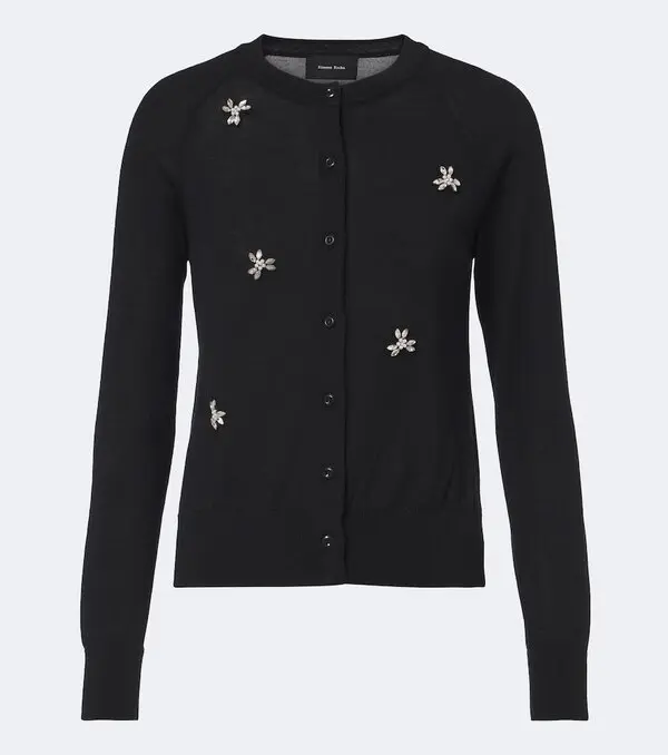 Simone Rocha Embellished Cardigan - Black