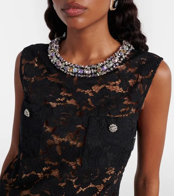SELF-PORTRAIT Embellished Mini Dress