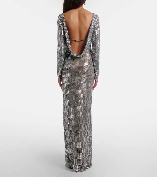 SELF-PORTRAIT Embellished Maxi Dress