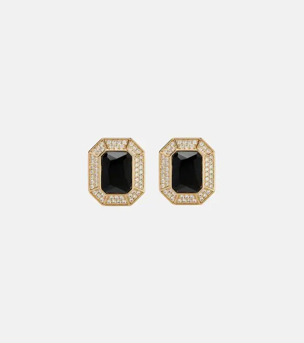SELF-PORTRAIT Embellished Earrings - Black