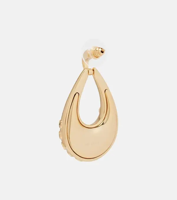 SELF-PORTRAIT Crystal-embellished Hoop Earrings