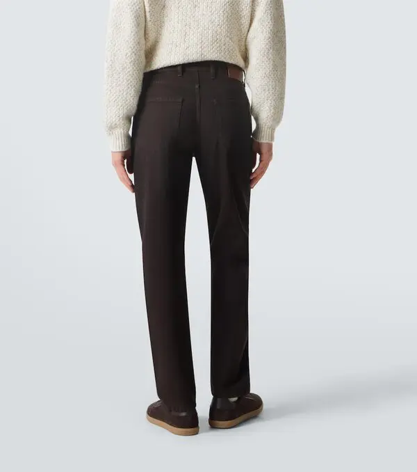 Zegna Straight Leg Jeans - Brown