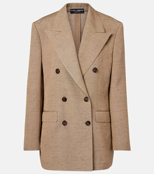Dolce & Gabbana Oversized Double-breasted Blazer - Beige