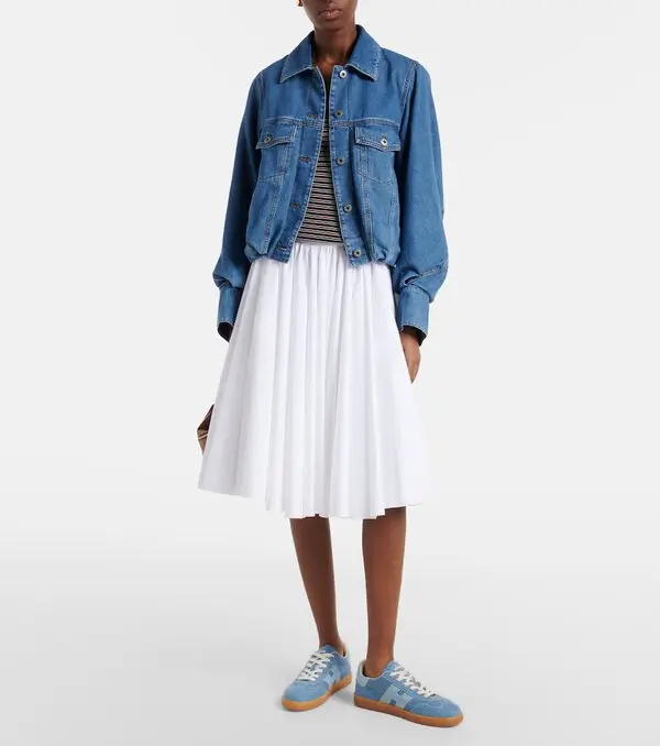 Hogan Low-top Denim Sneakers - Blue