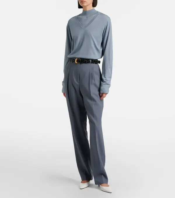 THE ROW Naius Wool Sweater - Blue