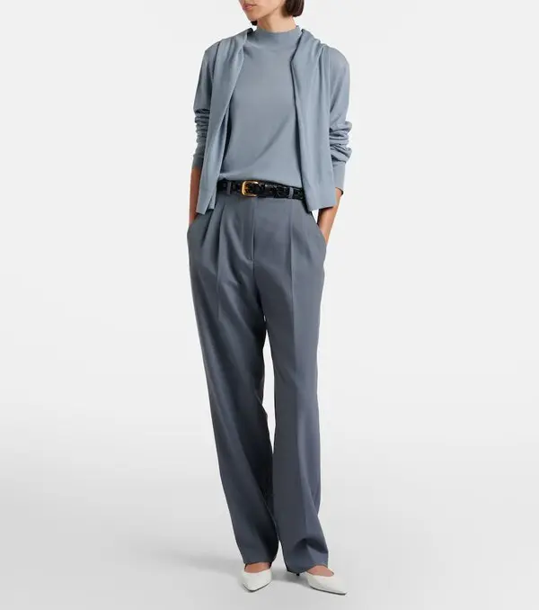 THE ROW Nari Wool Sweater - Blue