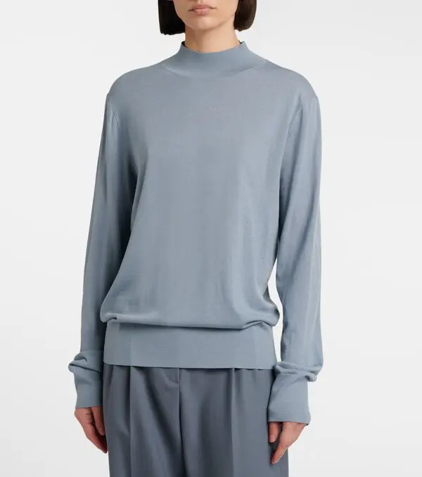 THE ROW Nari Wool Sweater - Blue