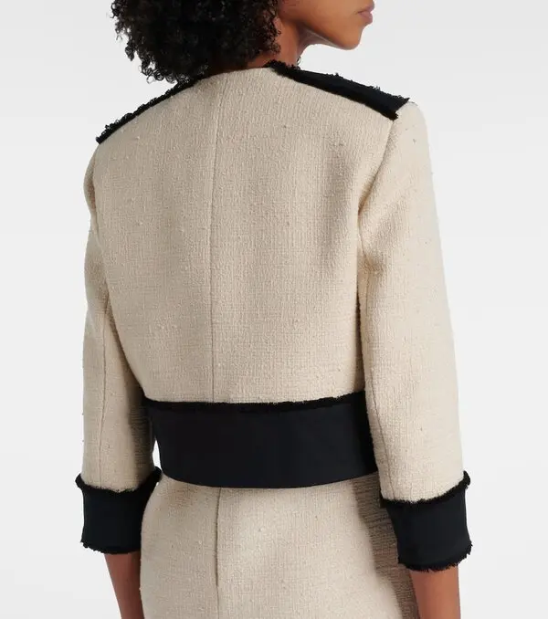Max Mara Pagaia Cotton And Linen-blend Jacket