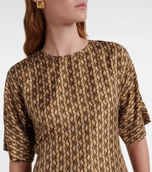 Max Mara Nordica Printed Silk Blouse - Multicoloured