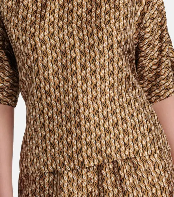 Max Mara Nordica Printed Silk Blouse - Multicoloured