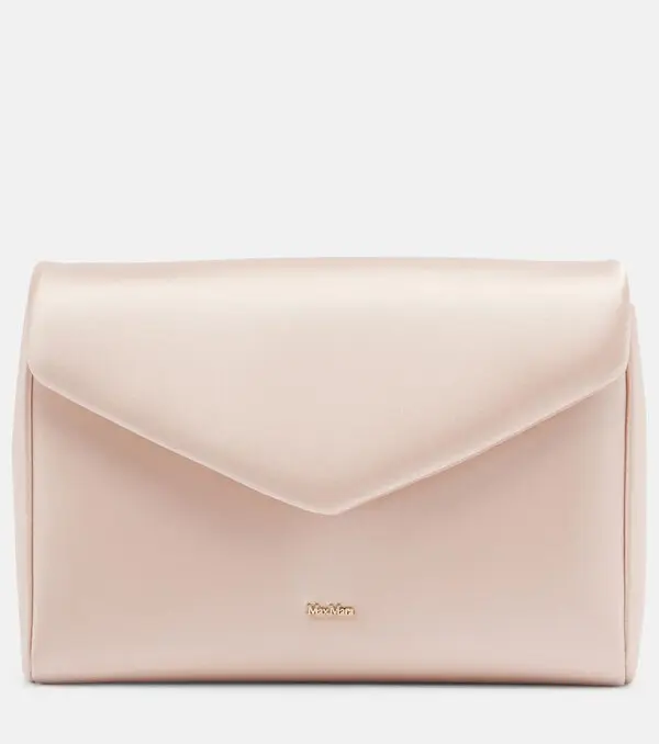 Max Mara Satin Clutch - Pink