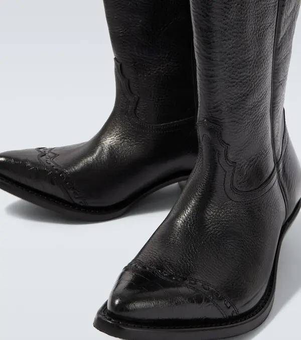 Our Legacy Consultant Leather Cowboy Boots