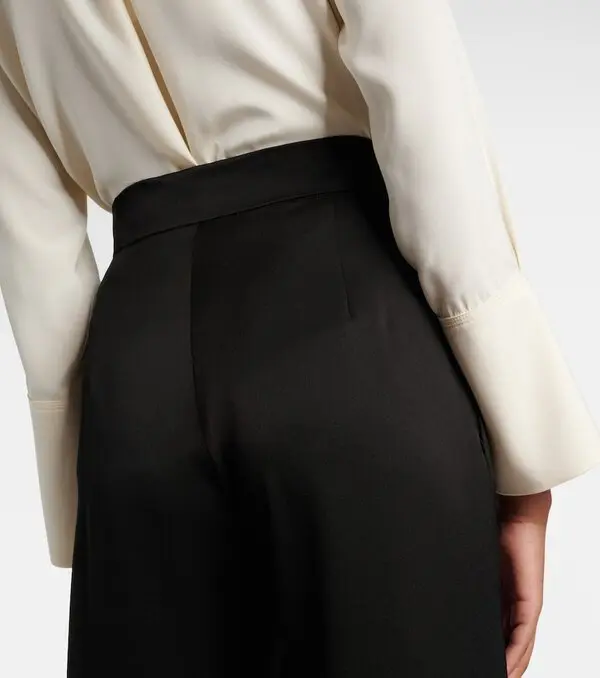 Max Mara Divo Wide-leg Pants - Black
