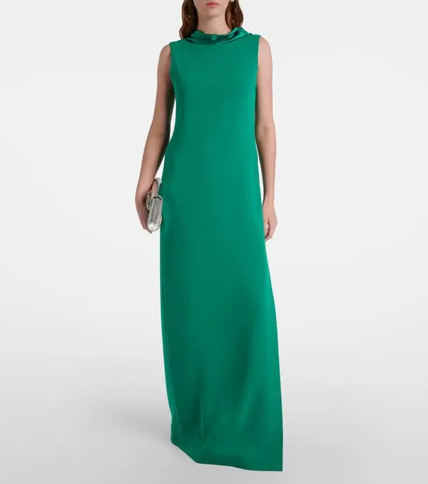 Max Mara Aere Cady Maxi Dress - Green