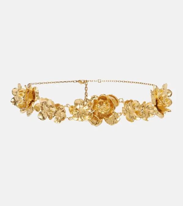 Chloé Floral Necklace - Gold